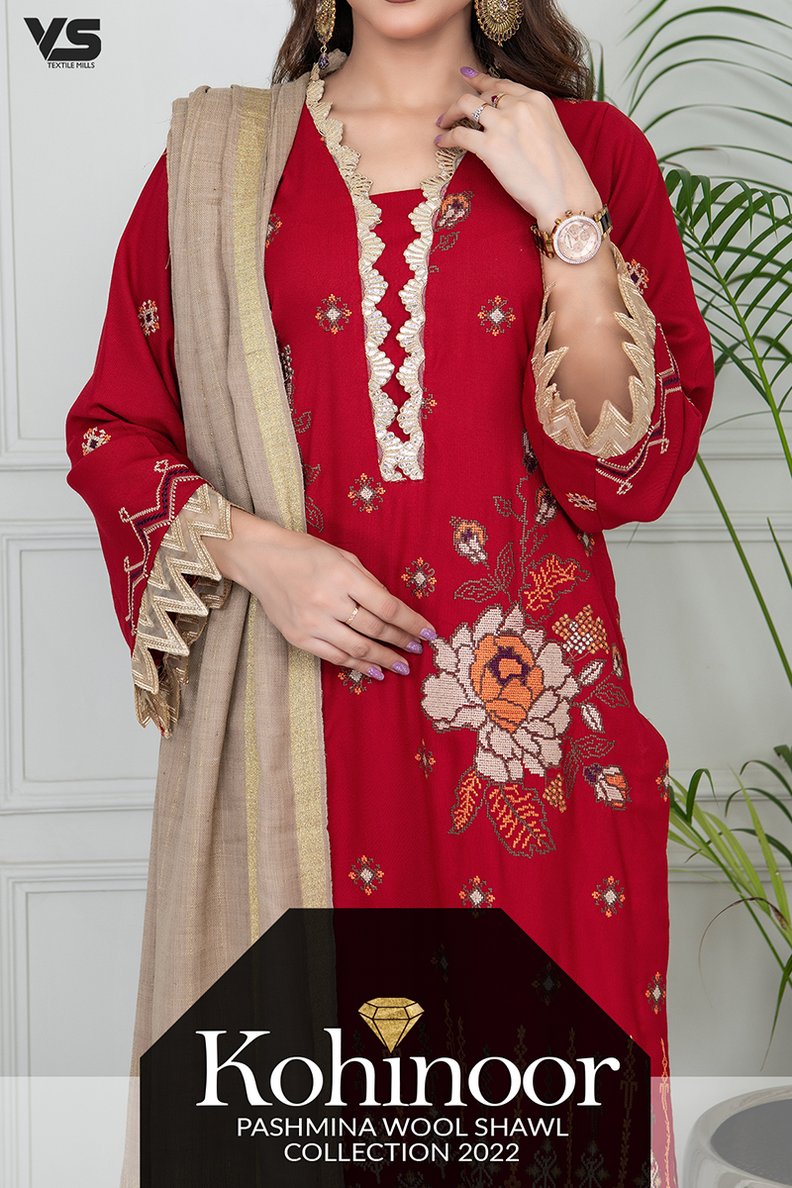 Kohinoor Pashmina Wool Shawl Collection 2022 – VS Textile