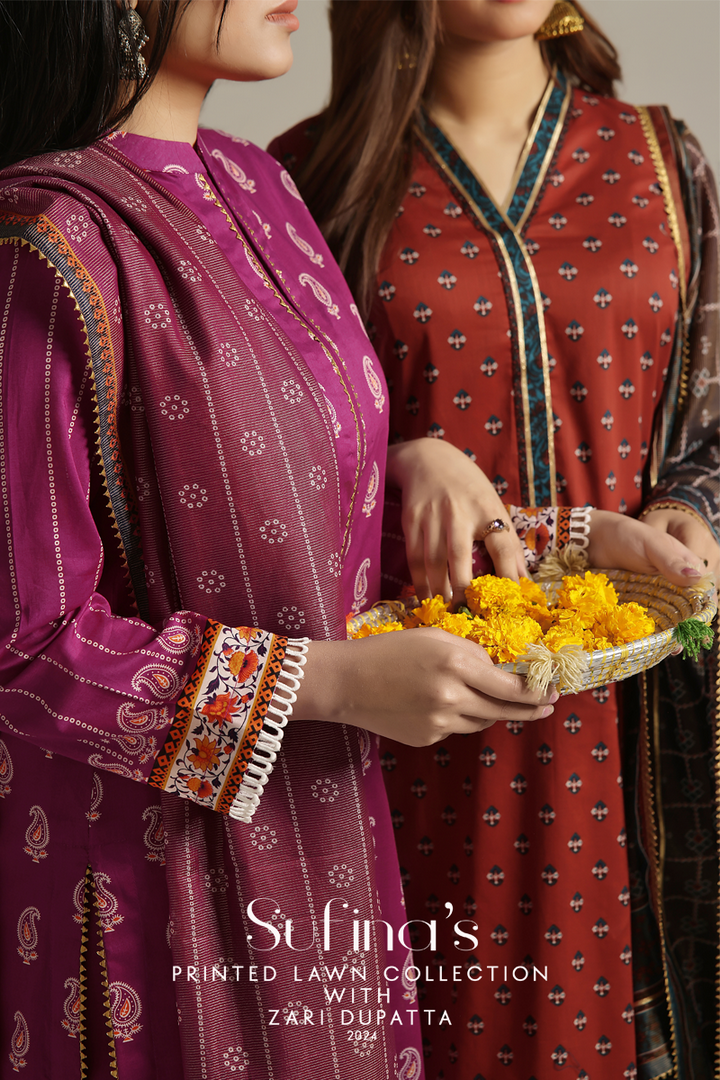 Sufinas Printed Lawn Collection 2024 – VS Textile