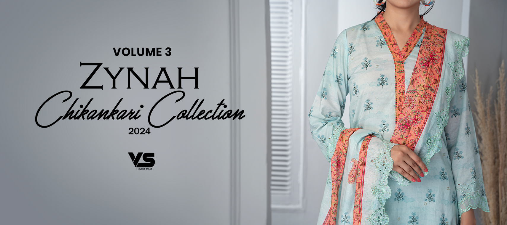 VS Textile Mills - Summer Lawn Collection 2024.