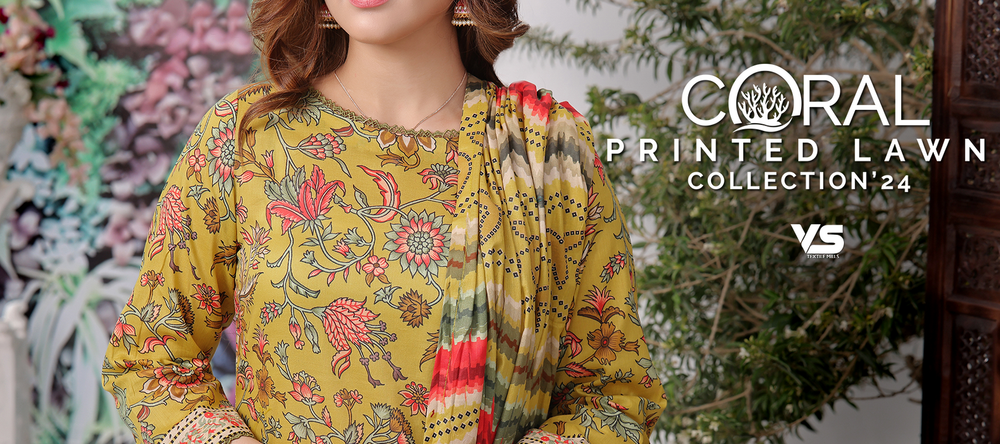 VS Textile Mills - Summer Lawn Collection 2024.