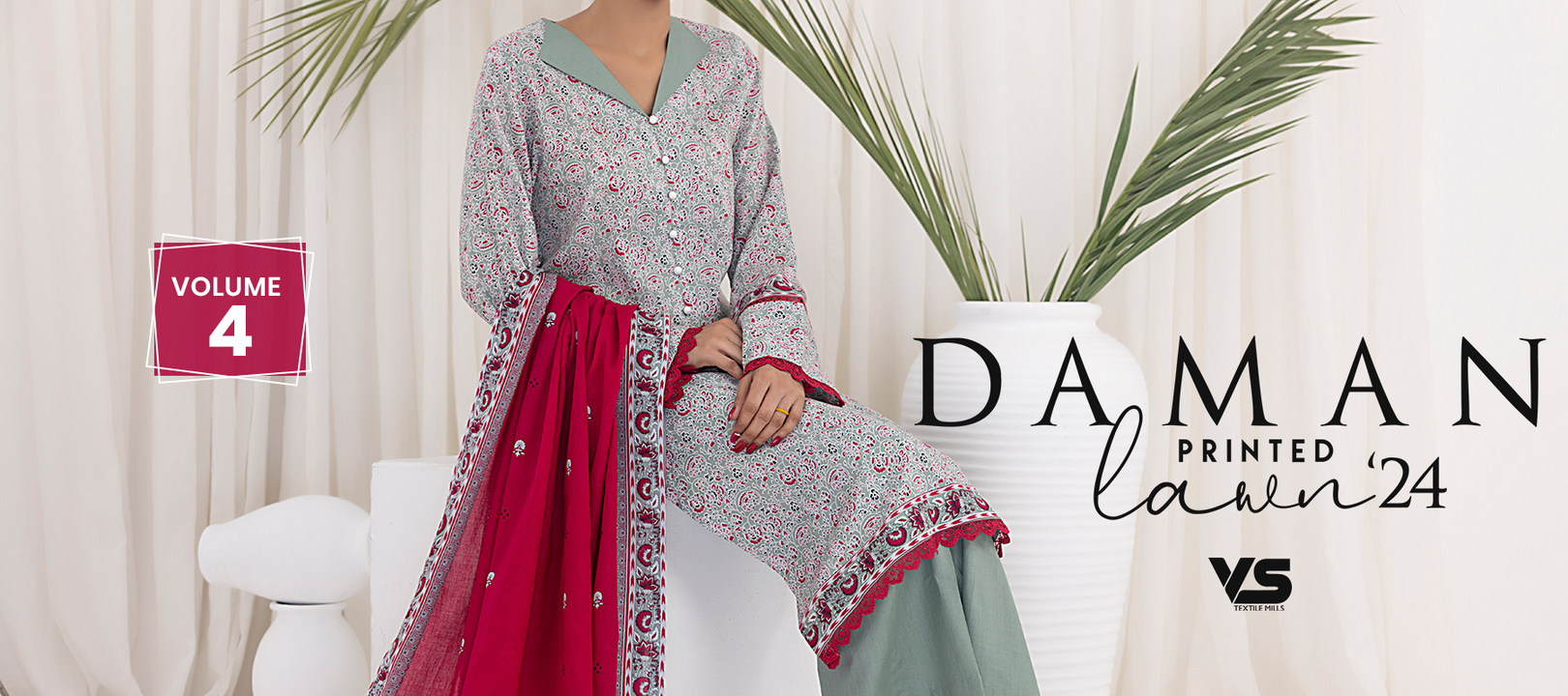 VS Textile Mills - Summer Lawn Collection 2024.